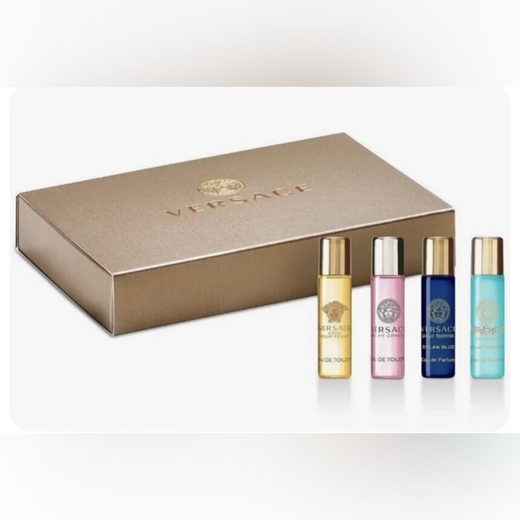 Versace | Other | Versace Travel Spray Gift Set Set Of 4 5ml | Poshmark